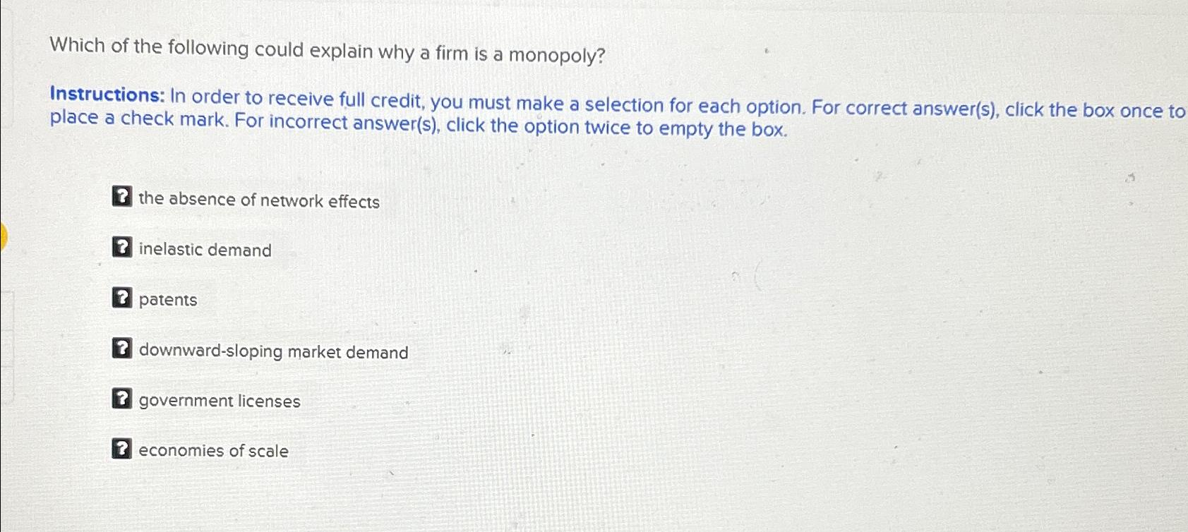 Solved Which of the following could explain why a firm is a | Chegg.com