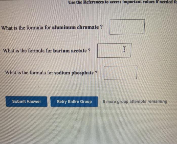 Solved Use the References to access important values if | Chegg.com