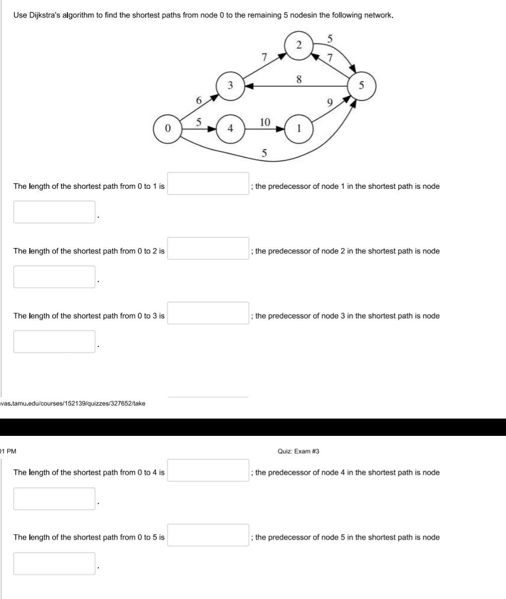 Solved Use Dijkstra's algorithm to find the shortest paths | Chegg.com