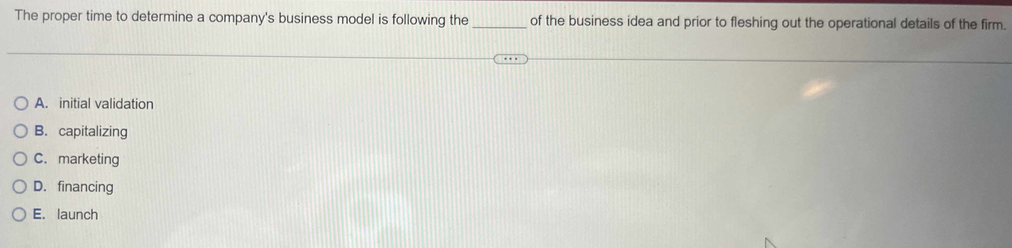 Solved The proper time to determine a company's business | Chegg.com
