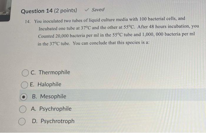 Solved 4. You inoculated two tubes of liquid culture media | Chegg.com