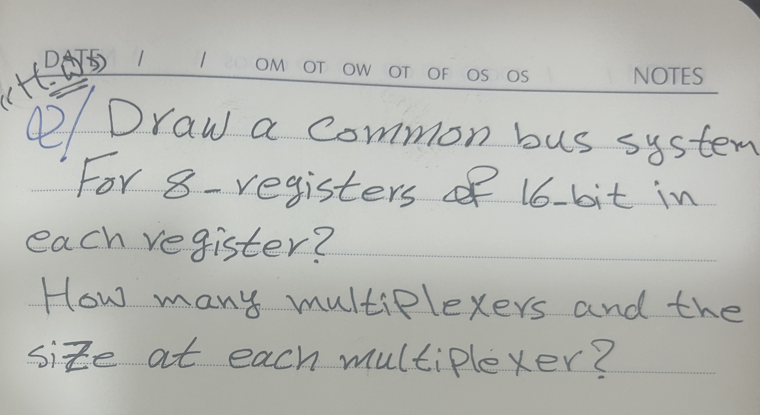 (D) ﻿Draw a common bus system For 8-registers of | Chegg.com