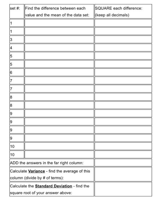 Solved 4. SKILL - Statistics - Mean, Median, Mode, Range, | Chegg.com