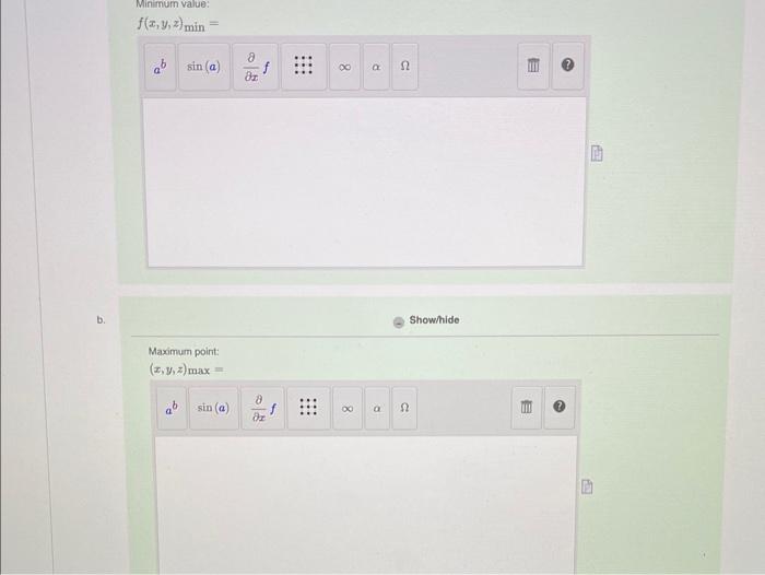 Solved - If your answer is a point, enter it in the form | Chegg.com