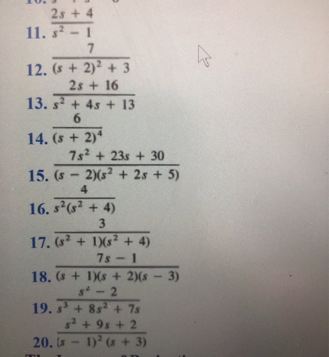 Solved PROBLEMS: Section 5.3 For Problems 1-20, find the | Chegg.com