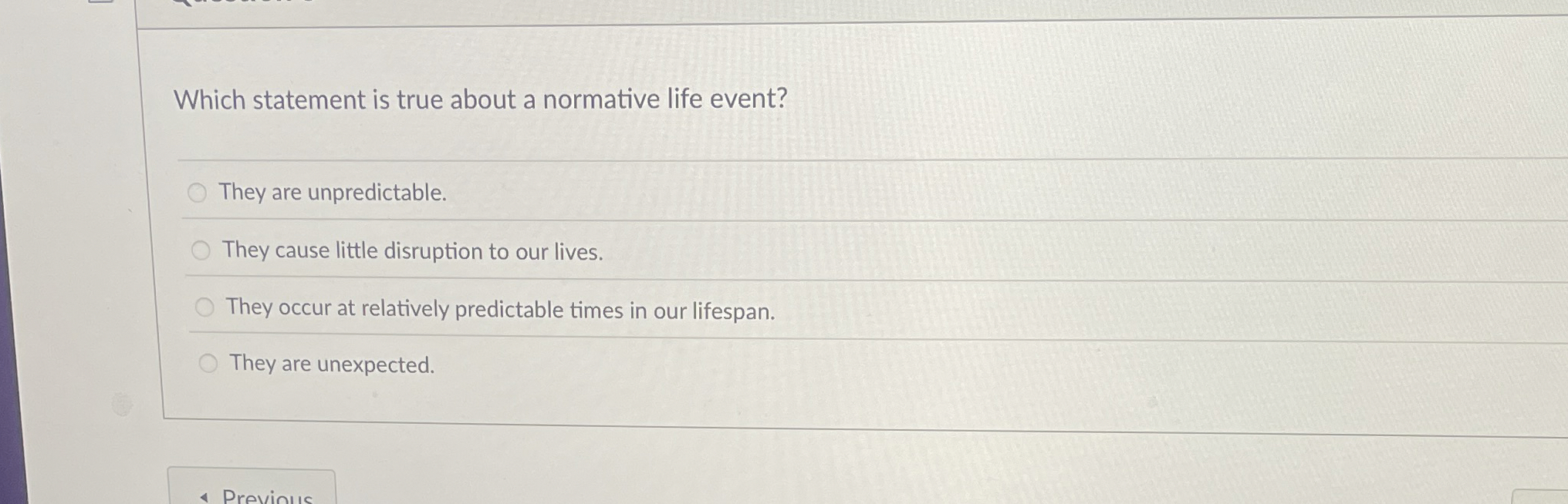 Solved Which statement is true about a normative life | Chegg.com