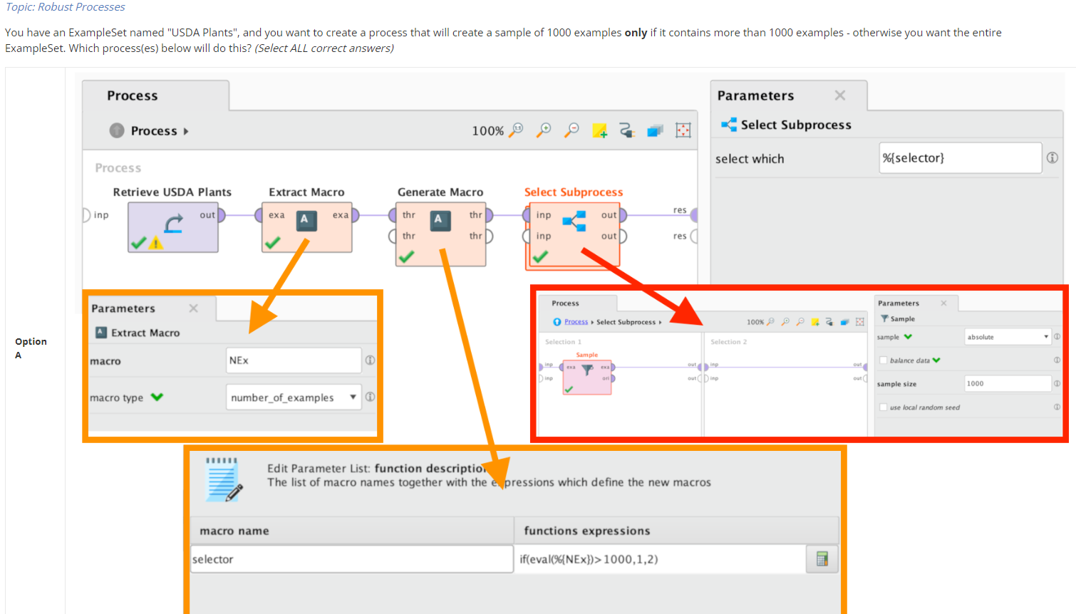 Solved Topic: Robust Processes You have an ExampleSet named | Chegg.com