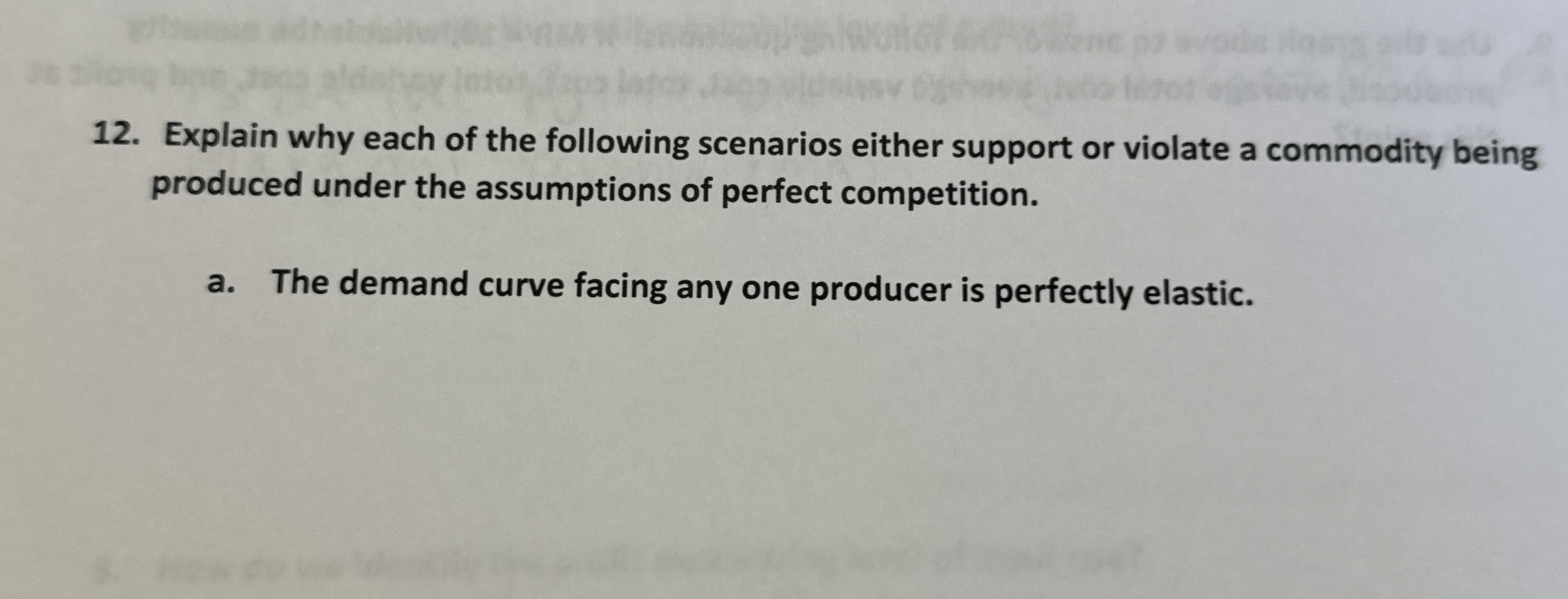 Solved Explain why each of the following scenarios either | Chegg.com
