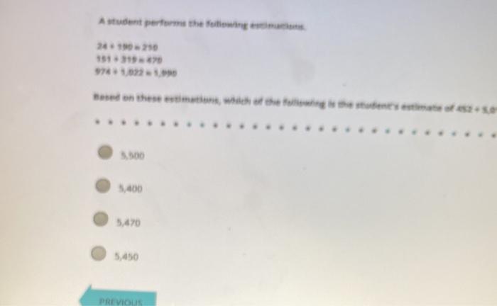 Solved A student performs the following estimations. | Chegg.com