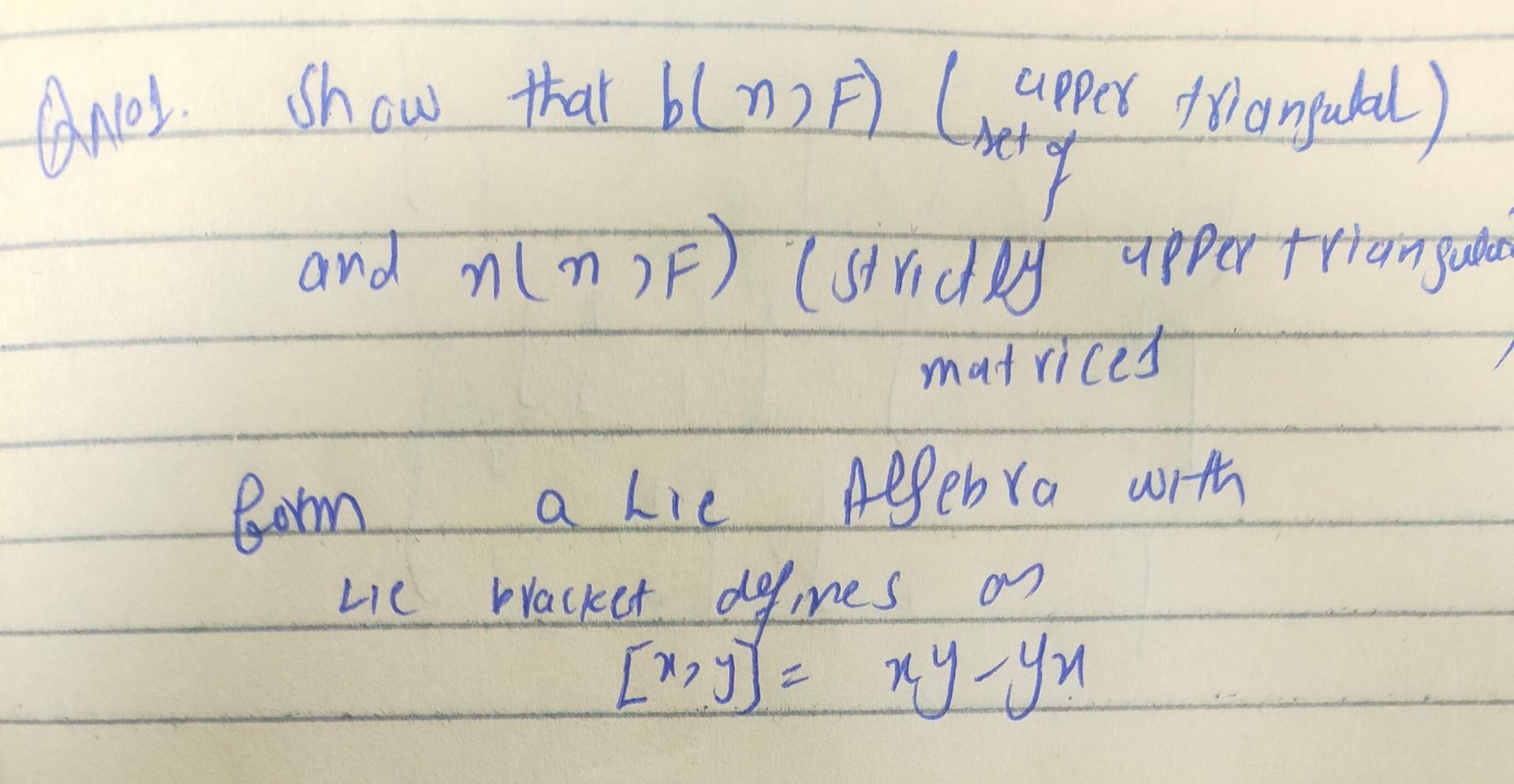 Solved show that ,,set of upper and strictly upper | Chegg.com