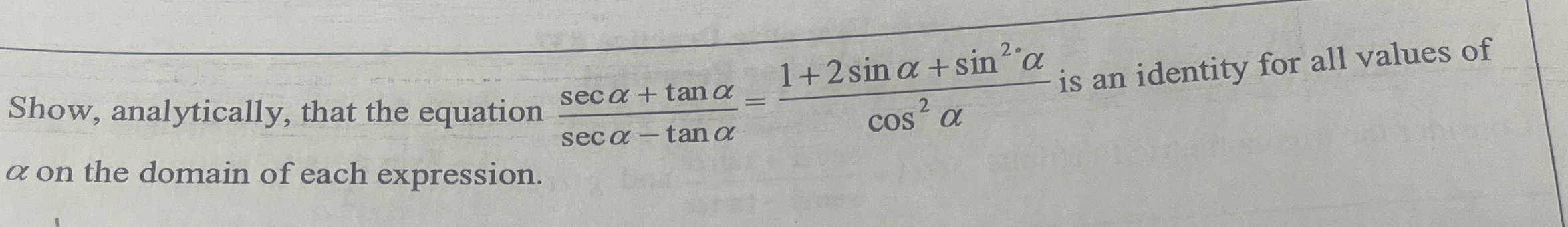 Solved Show, analytically, that the equation | Chegg.com