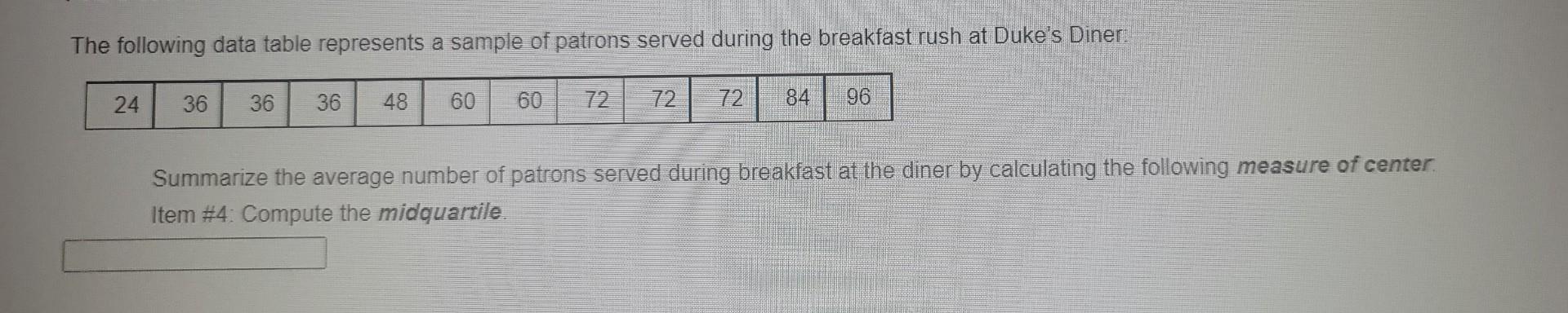 Solved The following data table represents a sample of | Chegg.com