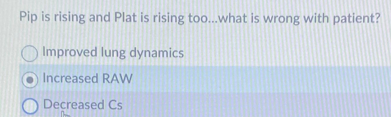 Solved Pip is rising and Plat is rising too...what is wrong | Chegg.com