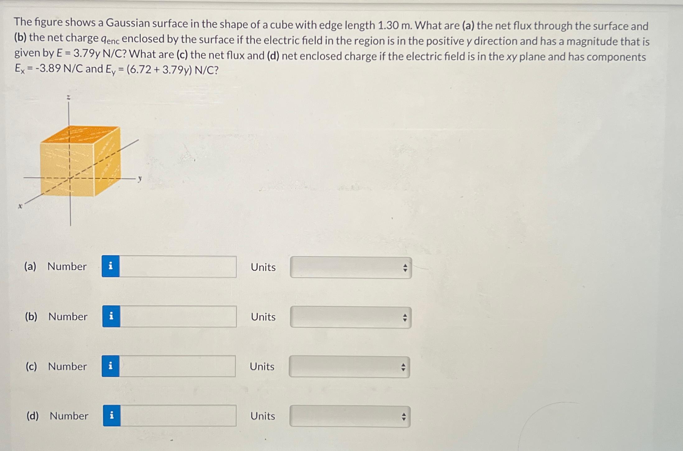 Solved The figure shows a Gaussian surface in the shape of a | Chegg.com
