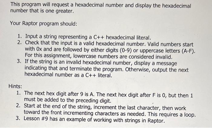 Solved NEEDED: RAPTOR FLOWCHARTDIRECTIONS: Please convert | Chegg.com