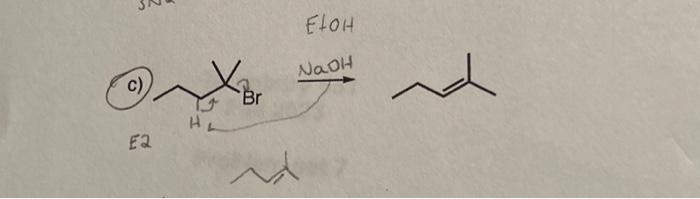 Solved for 2.) a-e predict the products of the E2 reactions | Chegg.com