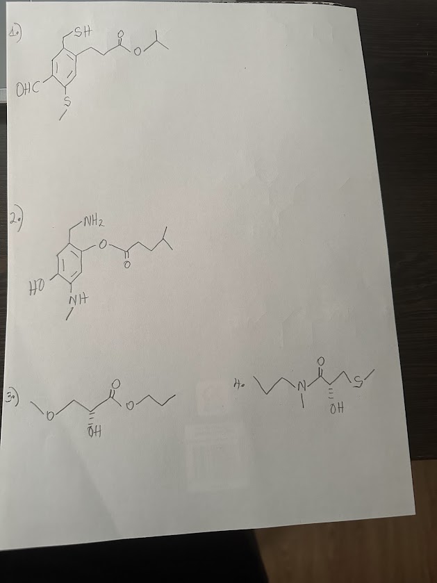 Solved the IUPAC names of the structures | Chegg.com