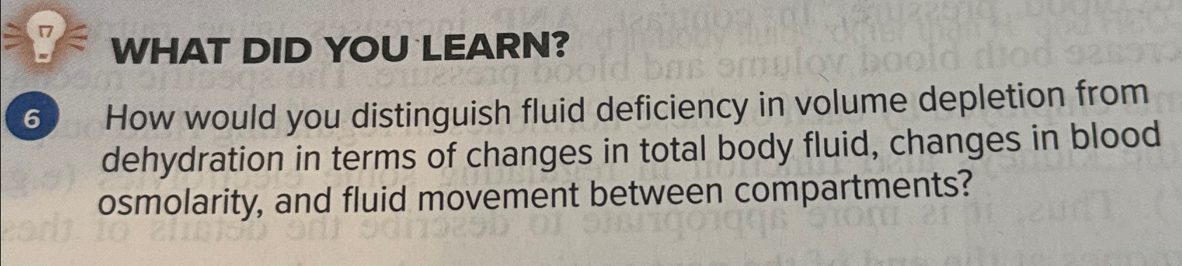 Solved WHAT DID YOU LEARN?6. ﻿How would you distinguish | Chegg.com