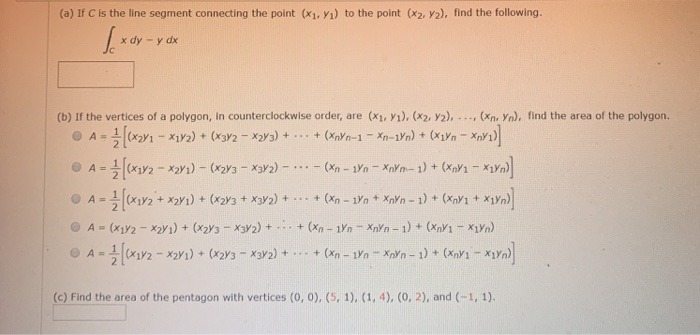 Solved (a) If C is the line segment connecting the point | Chegg.com