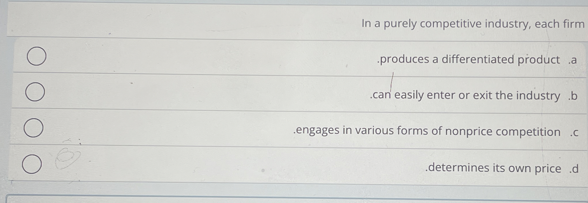 Solved In a purely competitive industry, each firm.produces | Chegg.com