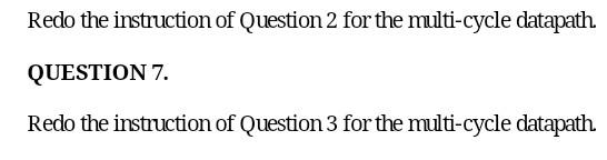 Modify the single-cycle datapath by implementing the | Chegg.com
