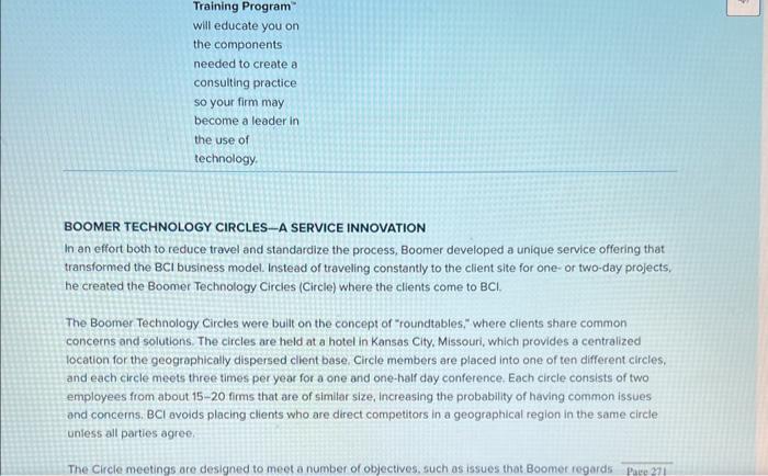 Solved Questions 1. How does the Boomer Technology Circle | Chegg.com