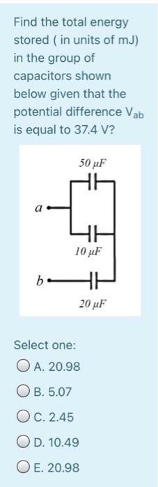 Solved Determine the equivalent capacitance ( in mF units) | Chegg.com