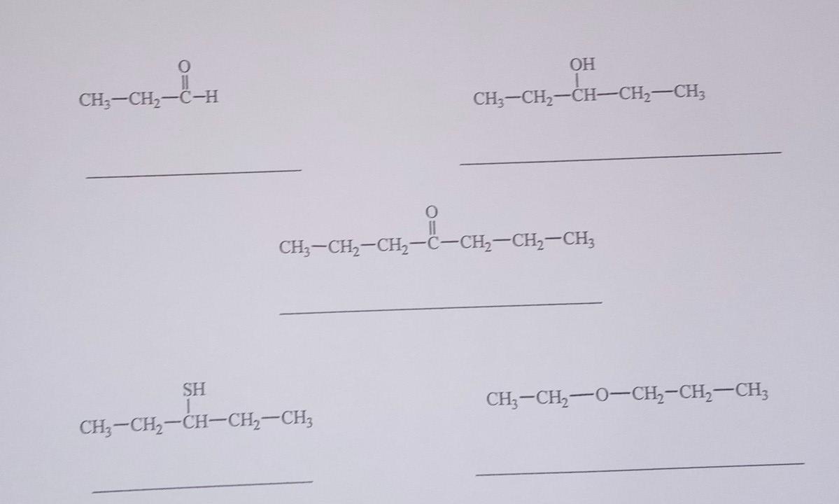 Solved OH CH- CH CH3-CH2-C-H CH CH3-CH2-CH-CH2-CH3 | Chegg.com