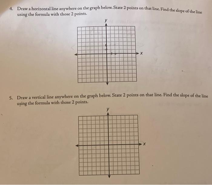 Solved 4. Draw a horizontal line anywhere on the graph | Chegg.com