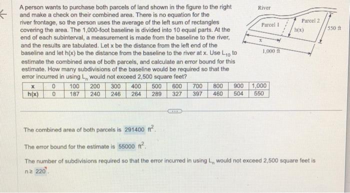 Solved A person wants to purchase both parcels of land shown | Chegg.com