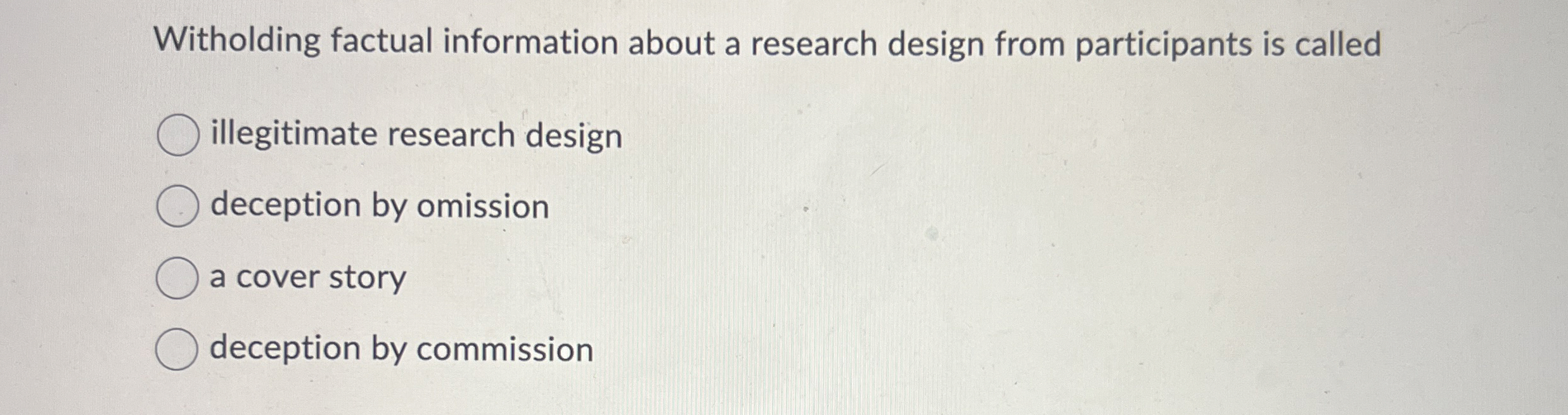 Solved Witholding factual information about a research | Chegg.com