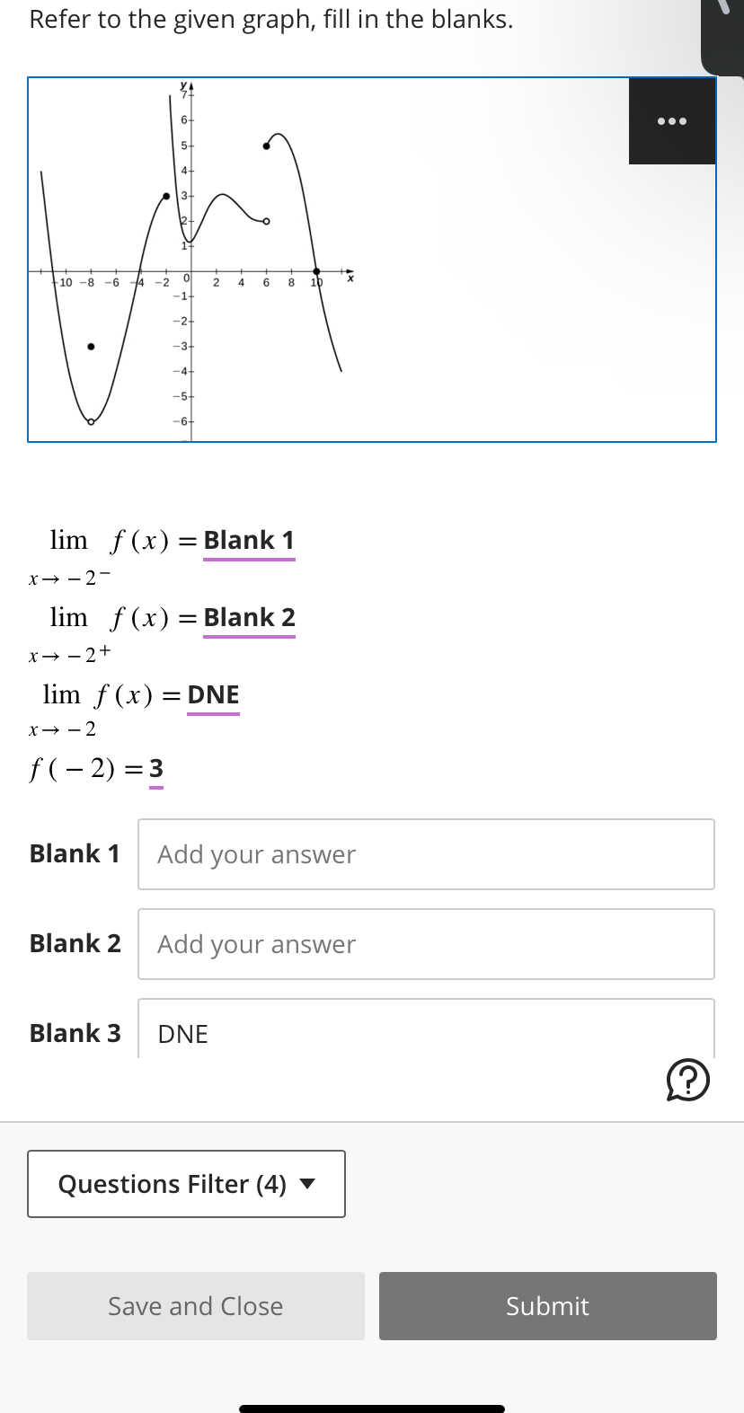 Solved Refer to the given graph, fill in the | Chegg.com