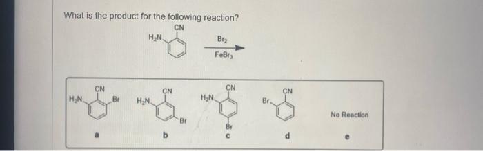 Solved What is the product for the following reaction? | Chegg.com