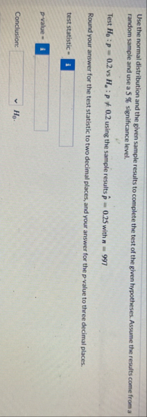 Solved Use the normal distribution and the given sample | Chegg.com