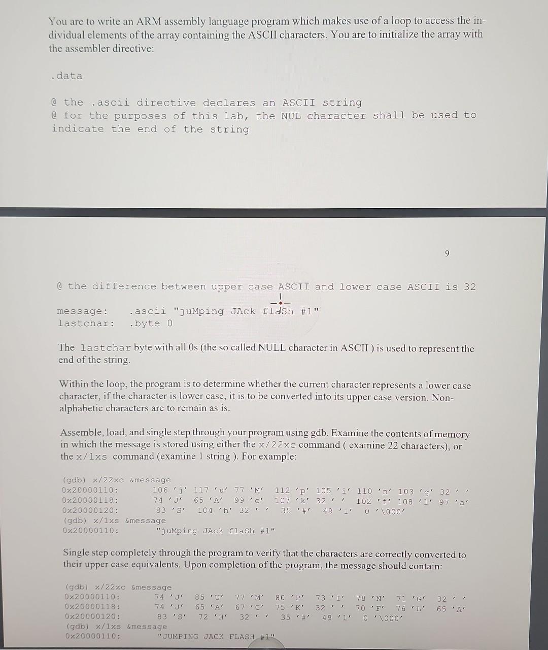Solved You Are To Write An Arm Assembly Language Program 