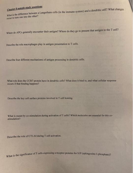 Solved Chapter 8 sample study questions What is the | Chegg.com