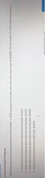 Solved View POLICIS Current Attempt in Progress Oriole | Chegg.com