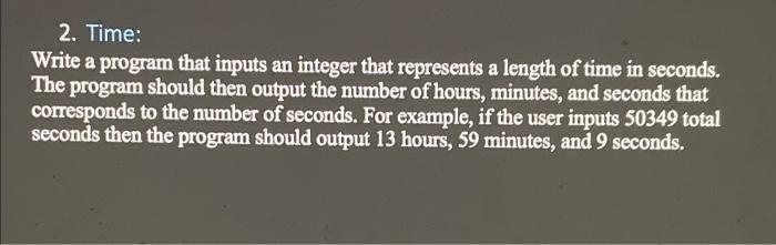 Solved 2 Time Write A Program That Inputs An Integer That 5864