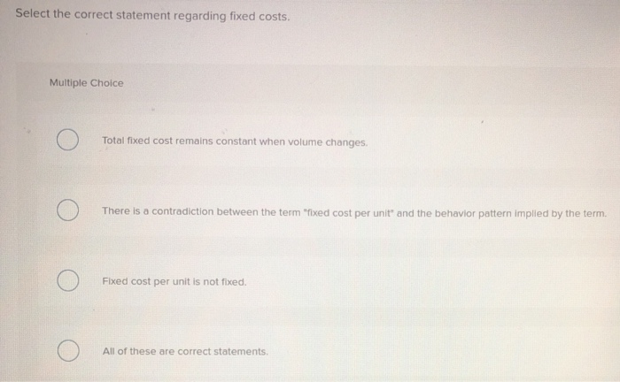 Solved Select The Correct Statement Regarding Managerial And
