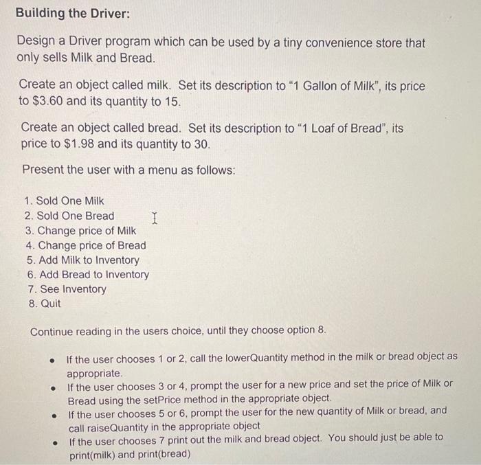 Solved 1. Class design 2. Encapsulation, modularity and | Chegg.com