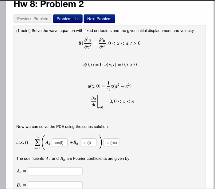 Solved HW 8: Problem 2 Previous Problem Problem List Next | Chegg.com