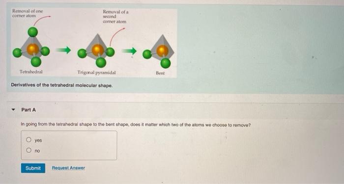 Solved Removal of one comer atom Removal of a second comer | Chegg.com