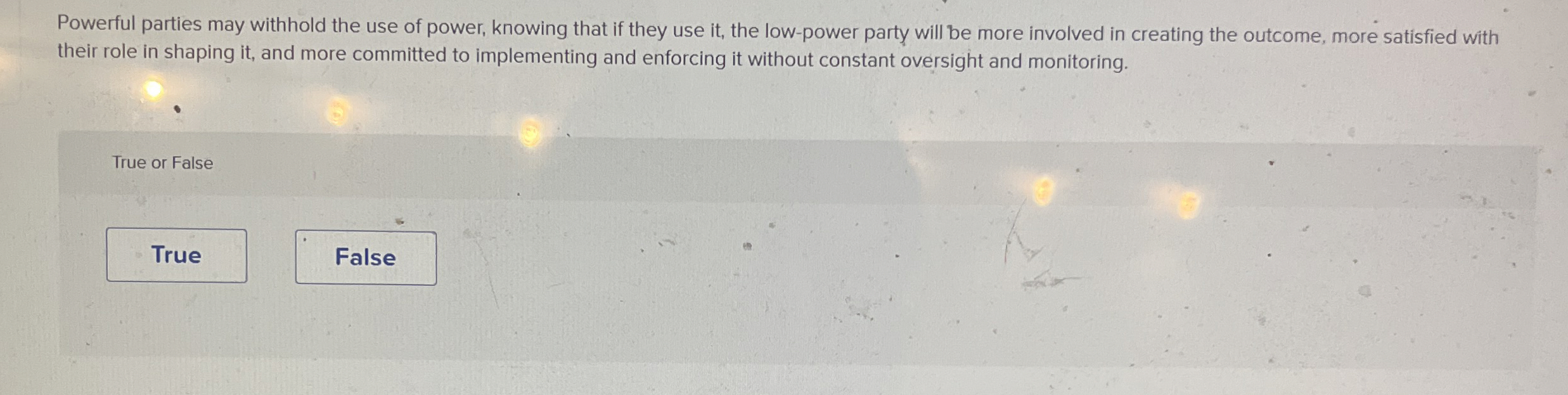 Solved Powerful parties may withhold the use of power, | Chegg.com