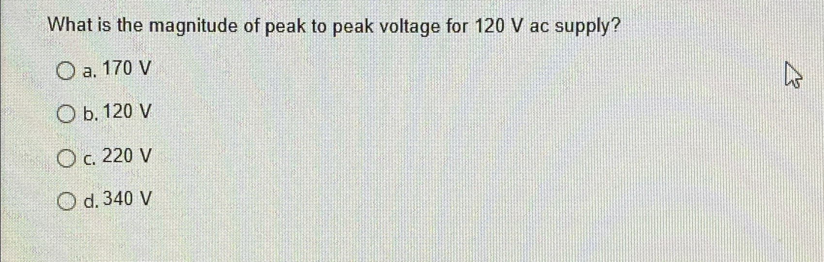 Solved What is the magnitude of peak to peak voltage for | Chegg.com