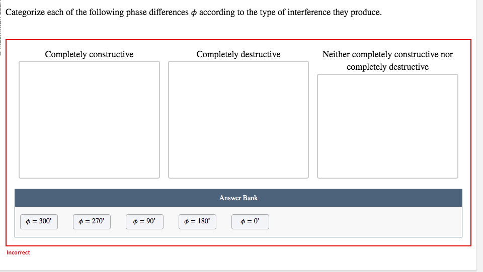 Solved Categorize each of the following phase differences φ | Chegg.com