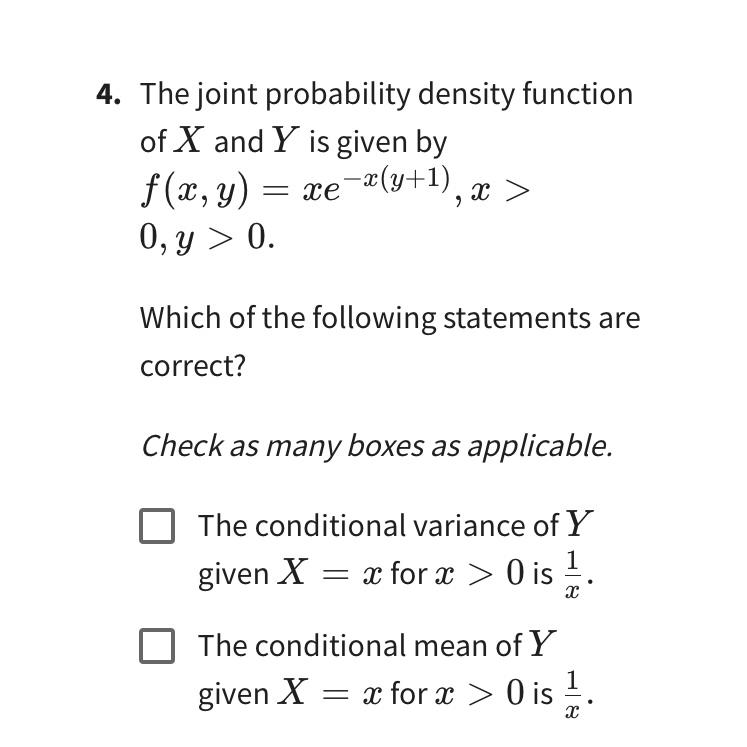 Solved The joint probability density function of x ﻿and Y | Chegg.com
