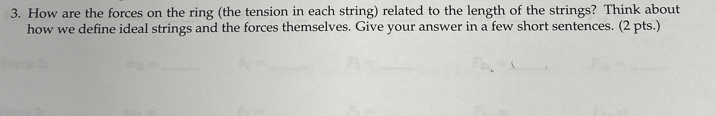 Solved How are the forces on the ring (the tension in each | Chegg.com