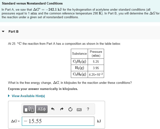 Solved KpAt 25°C ﻿the reaction from Part A has a composition | Chegg.com