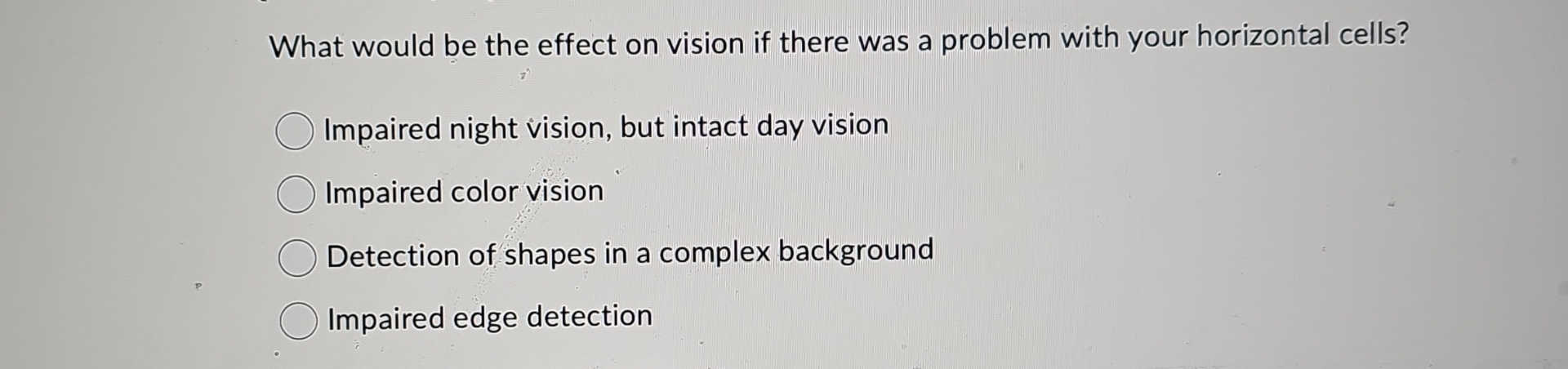 Solved What would be the effect on vision if there was a | Chegg.com