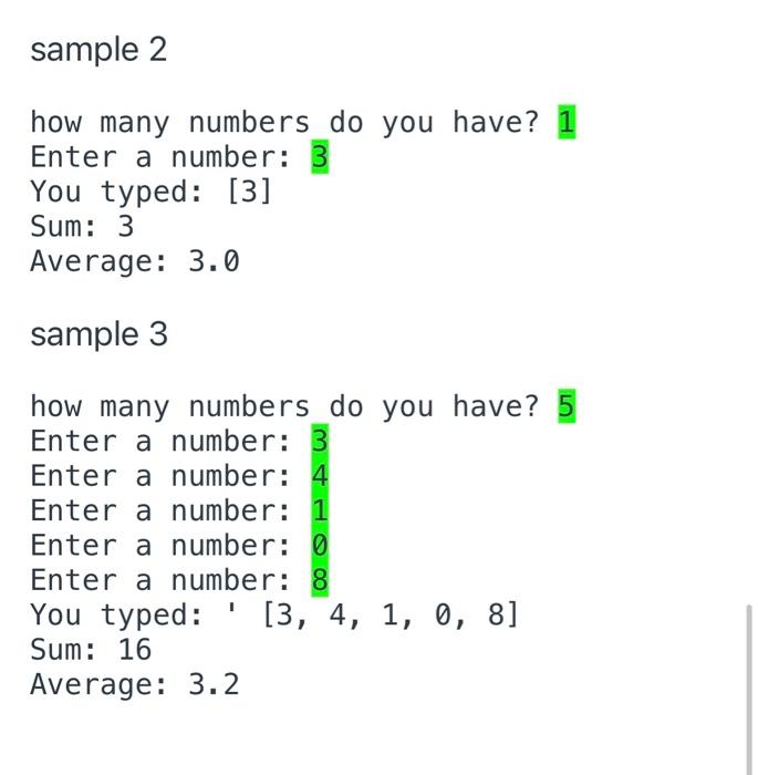 Solved This homework is about list. Assume that the user of | Chegg.com